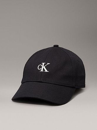 Calvin Klein Baseballcap Mit Monogramm-stickerei - Black - Damen - Einheitsgr&ouml;&szlig;e