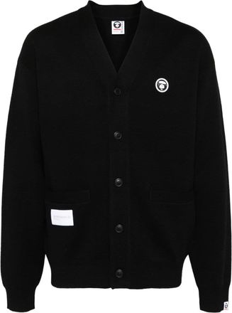 Aape By A Bathing Ape Cardigan mit Logo-Patch - Schwarz