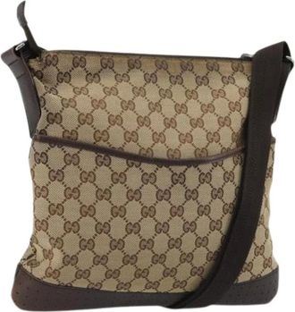 Gucci Sac bandouli&egrave;re vintage GG Canvas Pre-owned - Femme - Pre-owned - Beige - Taille: ONE Size