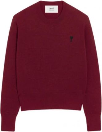 Ami Femme, Pulls, Rouge, Taille: 40 FR De Coeur Knit