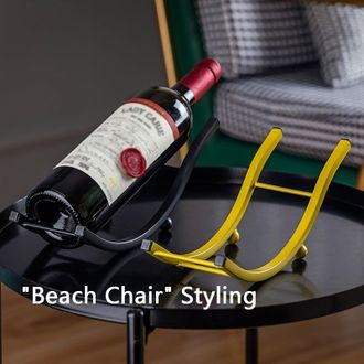 Generic Weinregal aus Metall, Einzelflaschenhalter, Kreatives Design, Stabile Konstruktion, Kein Aufbau Erforderlich, Ideal für Hausbar und Küchendekoration(B