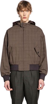 Prada Hooded Wool Jacket