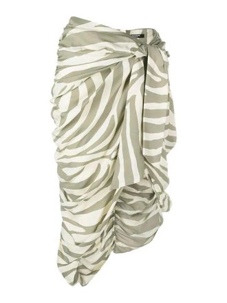 Balmain Jupe Midi - Marron Clair