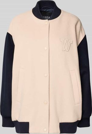 Max Mara Relaxed Fit College-Jacke aus Schurwoll-Mix Modell ELLISSE