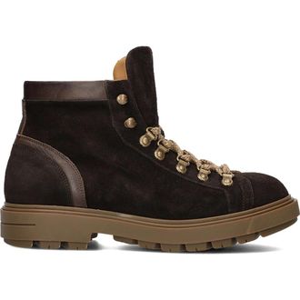 Stefano Lauran Braune Schn&uuml;rstiefel Stilvolles Modell - - Shoes - Herren - Braun - 45 EU