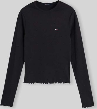 Tommy Jeans Longsleeve mit Rollsaum-Details