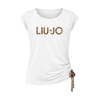 Liu Jo T-Shirt Jersey mit Kordelzug Va6047 - - Tops - Damen - Wei&szlig; - L