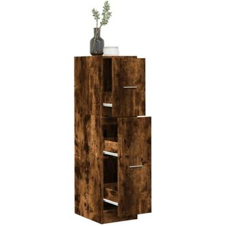 vidaXL Apothekerschrank R&auml;uchereiche 30x41x118 cm Holzwerkstoff - Vidaxl