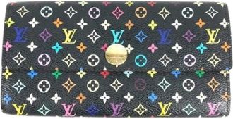 Louis Vuitton Portefeuille long (bi-pli) Pre-owned - Femme - Pre-owned - Noir - Taille: ONE Size