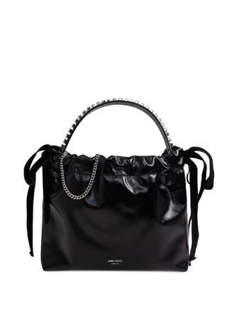 Jimmy Choo London Beuteltasche mit Logo-Print - Schwarz