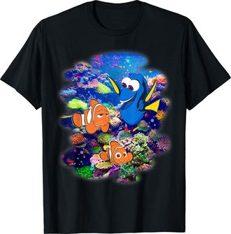 Disney Pixar Finding Nemo Group Shot Coral Reef Portrait T-Shirt