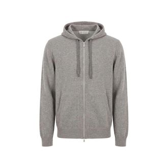 Brunello Cucinelli Cashmere Knit Hoodie With Zipper