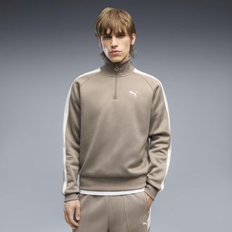 Puma Veste de surv&ecirc;tement 1/2 zip T7 Always On Homme, V&ecirc;tements, Beige, XXL