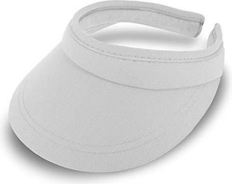 Fiebig Soleil Visor | Casquette avec Bande intérieure en éponge (Blanc)