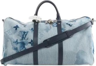 Louis Vuitton Pre-owned Keepall Bandouli&egrave;re 50 - Homme - Pre-owned - Bleu - Taille: ONE Size