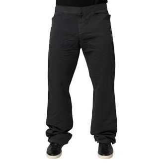 Just Cavalli Mens Straight Fit Denim Jeans Black Cotton Elastane