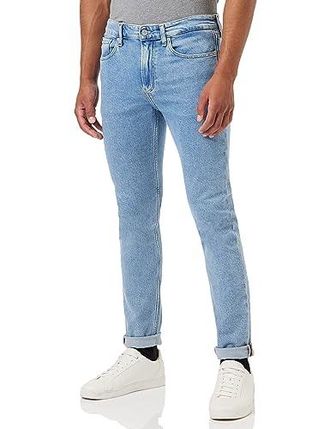 Calvin Klein Jean Homme Slim Tapered Fit, Bleu (Denim Light), 30W/30L