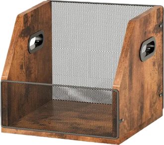 Generic Schallplattenhalter - platzsparendes Albumregal aus Holz - Schreibtisch-Vitrine f&uuml;r Wohnzimmer, Wohnheim, Wohnung, Garage, Schrank, Teenager, Erwachse