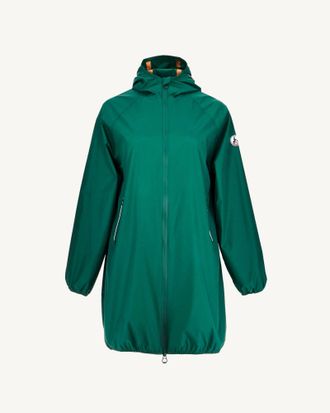 Jott Imperm&eacute;able long &agrave; capuche paquetable Vert fonc&eacute; Copenhagen - Taille XS