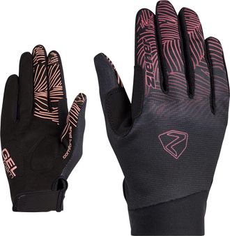 Ziener Damen Conny Fahrrad/Mountainbike/Radsport-Handschuhe | Langfinger mit Touchfunktion - atmungsaktiv,dämpfend, pink dust, 7,5