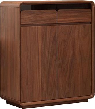 Generic Schuhschrank-Aufbewahrung für Den Eingangsbereich Massivholz 36cm Breiter Lagerbereich Schuhregal mit Transparenten Schuh-Organizer für Eingangsbereic