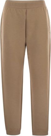 Max Mara Femme, Pantalons, Brun, Taille: 38 FR Pantalon de jogging en jersey de coton technique