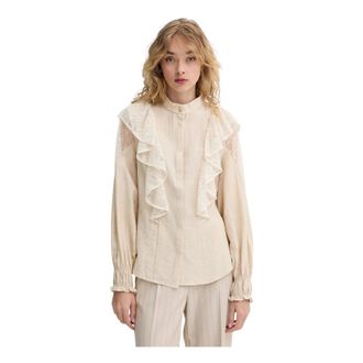 Bruuns Bazaar Yona Shirt - - Blouses & Shirts - Damen - Beige - L