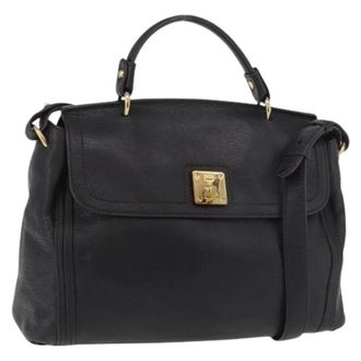 MCM Sac &agrave; main Pre-owned - Femme - Pre-owned - Noir - Taille: ONE Size