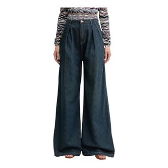 Twinset Wide Jeans - Femme - Jeans - Bleu - Taille: W29