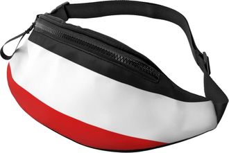 Generic Lauftasche Mit Rei&szlig;verschluss Handytasche Tasche Alte Flagge des Deutschen Reiches Verstellbarer Brustbeutel F&uuml;r Spazieren Fahrrad Joggen 14X35Cm