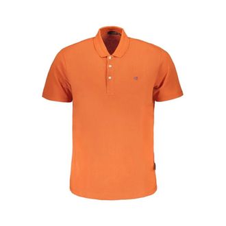 Napapijri Oranges Poloshirt mit Stickerei - - Tops - Herren - Orange - S