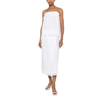 The Nina Studio Femme, Jupes, Blanc, Taille: 34 FR Wrap Midi Skirt