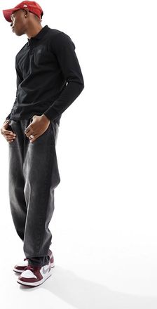 Boss Orange by Hugo Boss Passerby - Polo &agrave; manches longues - Noir