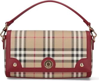 Burberry Hobo Bags - Beige Check Fabric Handbag - Gr. unisize - in Braun - f&uuml;r Damen