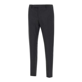 Pantaloni Torino Graue Wollhose- Slim Fit- Edge Collection - - Trousers - Herren - Grau - 2XL