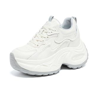 Generic Chaussures &Agrave; Plateforme Compens&eacute;e pour Femmes, Augmentant La Taille, Respirantes, D&eacute;contract&eacute;es, Baskets Invisibles pour La Marche,Bleu,36 EU