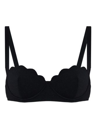 Marysia Swim North Bikinioberteil mit Wellenkanten - Schwarz