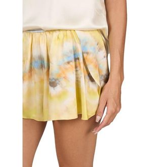 Zimmermann Short court taille basse &agrave; volants en soie