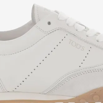 Tod's Mens Leather Sneakers White Trainers