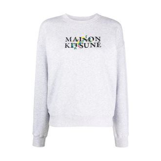 Maison Kitsun&eacute; Stilvolles Sweatshirt - - Sweatshirts & Hoodies - Damen - Grau - M