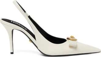 Versace escarpins en cuir 85 mm - Blanc