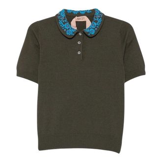 N&deg;21 Femme, Tops, Vert, Taille: 44 FR A038 9004 Polo Top
