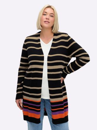 Sheego Strickjacke Strickjacke Langarm Jersey