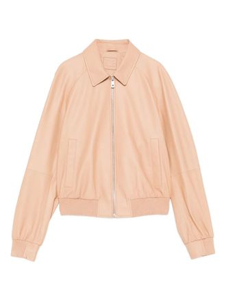 DESA 1972 veste en cuir &agrave; fermeture zipp&eacute;e - Tons neutres