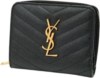 Saint Laurent Portefeuille Bi-fold Pre-owned - Femme - Pre-owned - Noir - Taille: ONE Size