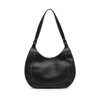 Gianni Chiarini Gabry Umh&auml;ngetasche aus genarbtem Leder - - Bags - Damen - Schwarzk - ONE SIZE