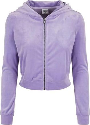 Urban Classics Sweat &agrave; Capuche pour Femme avec Fermeture &eacute;clair en Velcro., Lavande, XL