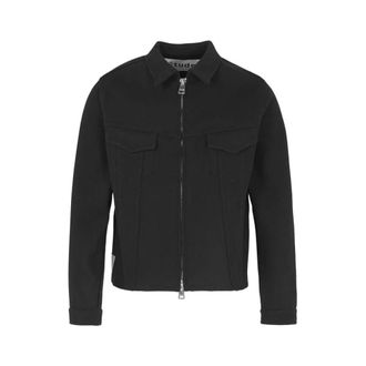 &Eacute;tudes Studio Homme, Vestes, Noir, Taille: S Veste en Laine Noire &agrave; Fermeture &Eacute;clair