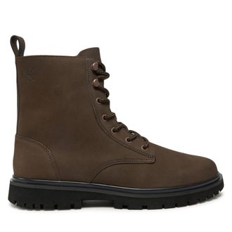 Calvin Klein Jeans Schn&uuml;rstiefeletten Calvin Klein Jeans Eva Boot Mid Laceup Rebellious YM0YM01071 Braun