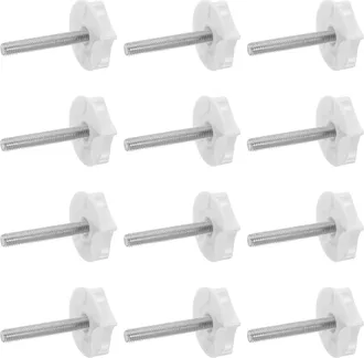 NUOBESTY 12st&uuml;cke Schrankf&uuml;&szlig;e Tischf&uuml;&szlig;e Verstellbare M&ouml;belf&uuml;&szlig;e Schwerlast-werkbankf&uuml;&szlig;e H&ouml;henverstellkissen Schrankfu&szlig;schutz M&ouml;belgleiter Stuhlgleiter F&uuml;r Flies